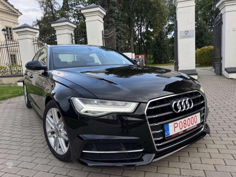 Black Audi A6 2018 in Vilnius, with an engine capacity of 2.00 L and mileage of 300 thousand km for 13999 €, photo 10 on AUTOMOTO.COM.LV