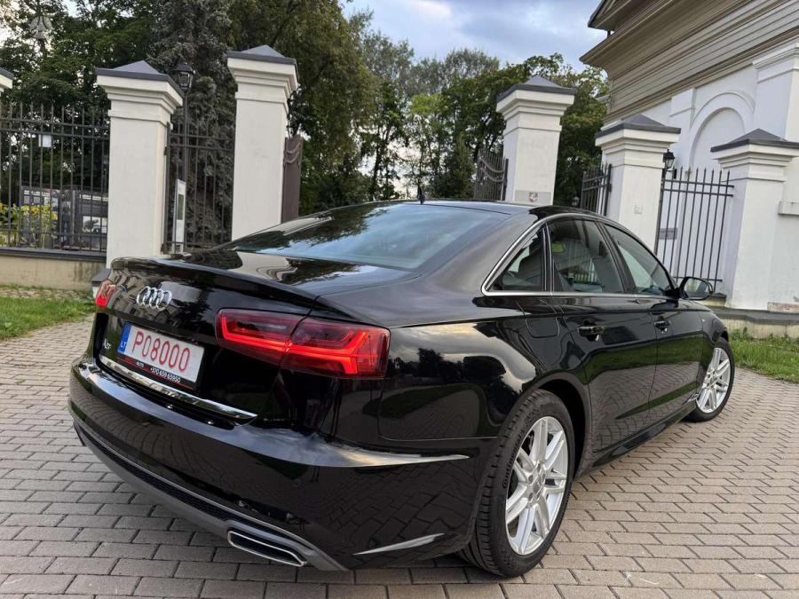 Black Audi A6 2018 in Vilnius, with an engine capacity of 2.00 L and mileage of 300 thousand km for 13999 €, photo 13 on AUTOMOTO.COM.LV