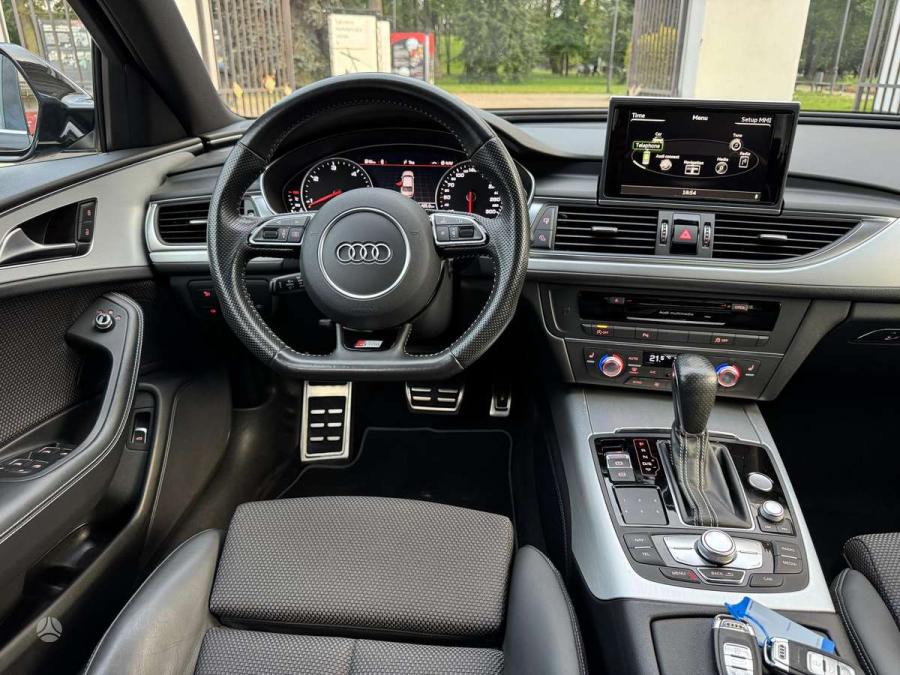 Black Audi A6 2018 in Vilnius, with an engine capacity of 2.00 L and mileage of 300 thousand km for 13999 €, photo 19 on AUTOMOTO.COM.LV