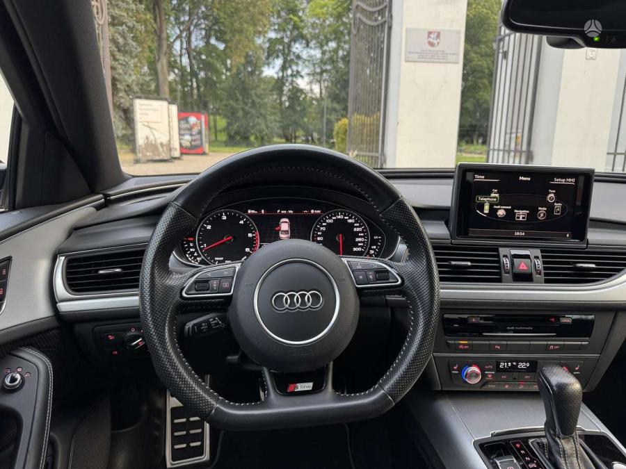 Black Audi A6 2018 in Vilnius, with an engine capacity of 2.00 L and mileage of 300 thousand km for 13999 €, photo 23 on AUTOMOTO.COM.LV
