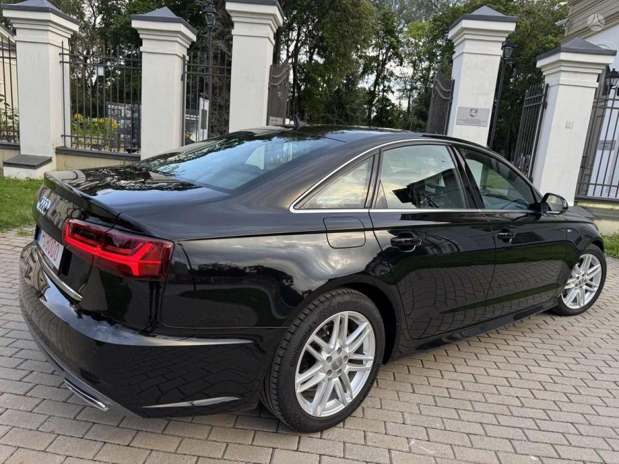 Black Audi A6 2018 in Vilnius, with an engine capacity of 2.00 L and mileage of 300 thousand km for 13999 €, photo 31 on AUTOMOTO.COM.LV