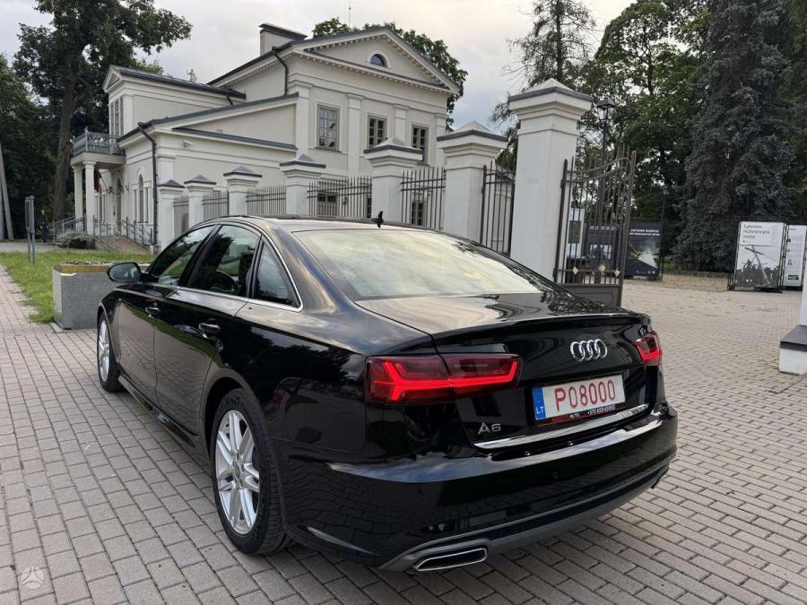 Black Audi A6 2018 in Vilnius, with an engine capacity of 2.00 L and mileage of 300 thousand km for 13999 €, photo 35 on AUTOMOTO.COM.LV