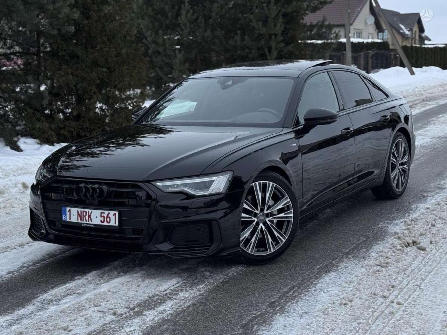 Black Audi A6 2019 in Vilnius, with an engine capacity of 2.97 L and mileage of 114 thousand km for 32650 €, photo 1 on AUTOMOTO.COM.LV