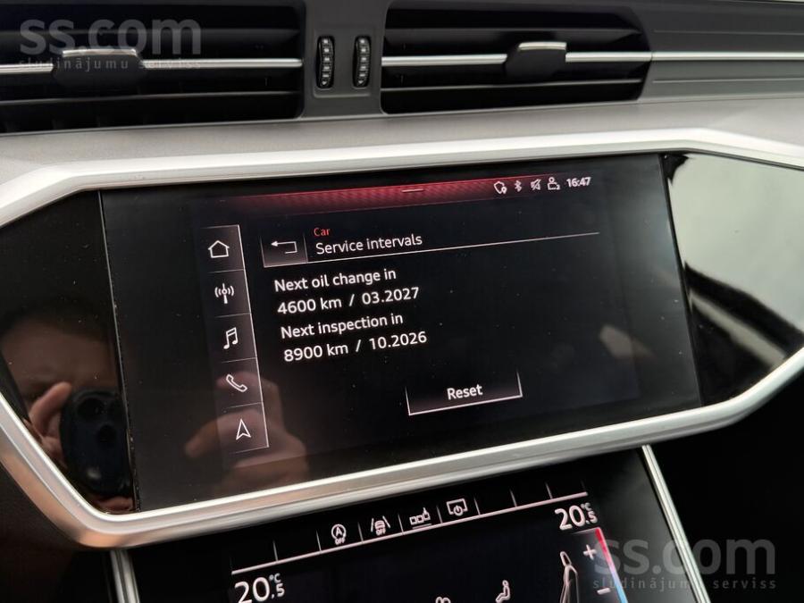 Black Audi A6 2019 in Riga, with an engine capacity of 2.00 L and mileage of 183 thousand km for 19790 €, photo 19 on AUTOMOTO.COM.LV