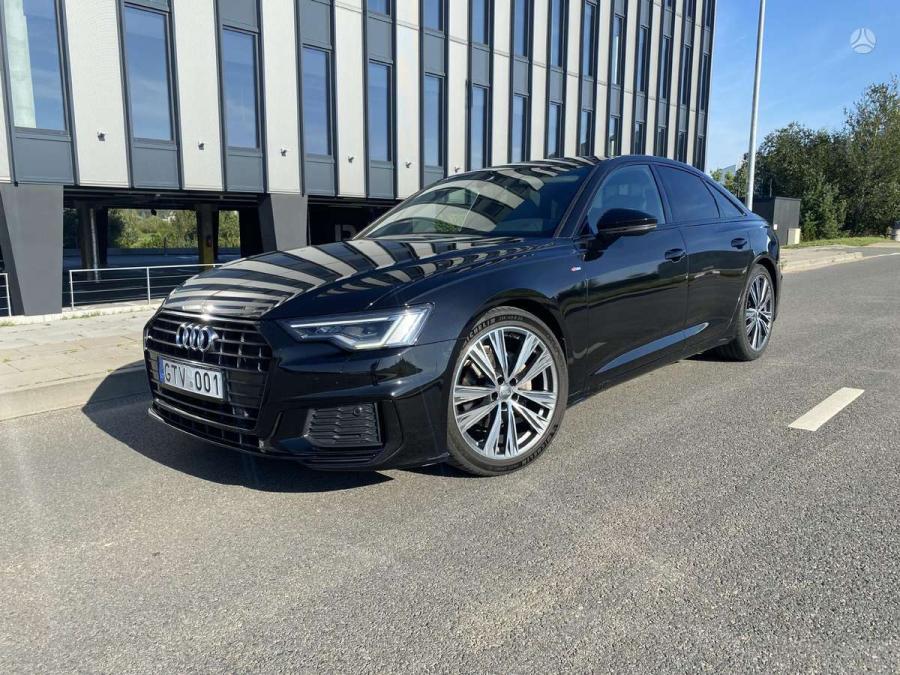 Black Audi A6 2020 in Vilnius, with an engine capacity of 1.97 L and mileage of 190 thousand km for 19500 €, photo 1 on AUTOMOTO.COM.LV