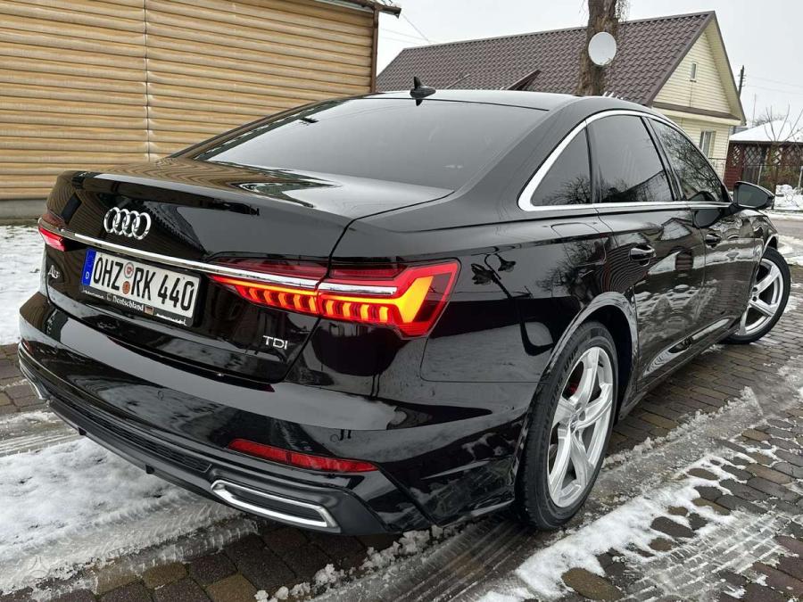 Black Audi A6 2020 in Vilnius, with an engine capacity of 1.97 L and mileage of 212 thousand km for 24350 €, photo 1 on AUTOMOTO.COM.LV