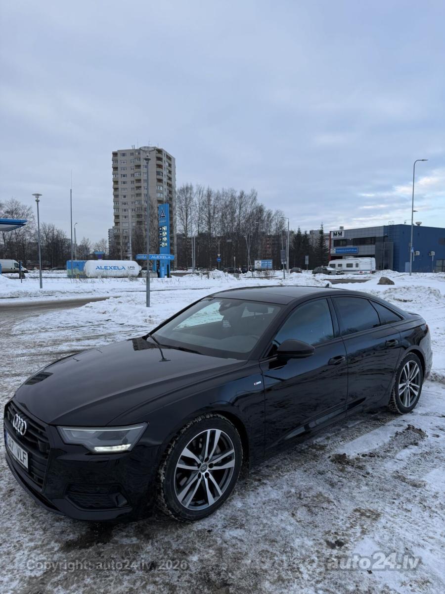 Black Audi A6 2020 in Tallinn, with an engine capacity of 2.00 L and mileage of 92 thousand km for 31500 €, photo 1 on AUTOMOTO.COM.LV
