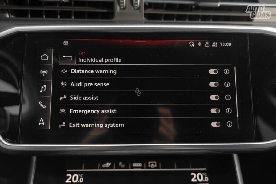 Melns Audi A6 2020 Viļņa, ar dzinēja tilpumu 2.00 L un nobraukumu 115 tūkst. km par 27900 €, foto 18 vietnē AUTOMOTO.COM.LV