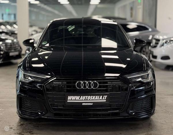 Black Audi A6 2020 in Klaipeda, with an engine capacity of 1.98 L and mileage of 74 thousand km for 36900 €, photo 4 on AUTOMOTO.COM.LV