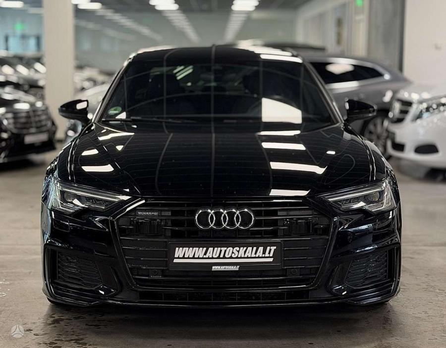 Black Audi A6 2020 in Klaipeda, with an engine capacity of 1.98 L and mileage of 74 thousand km for 36900 €, photo 4 on AUTOMOTO.COM.LV