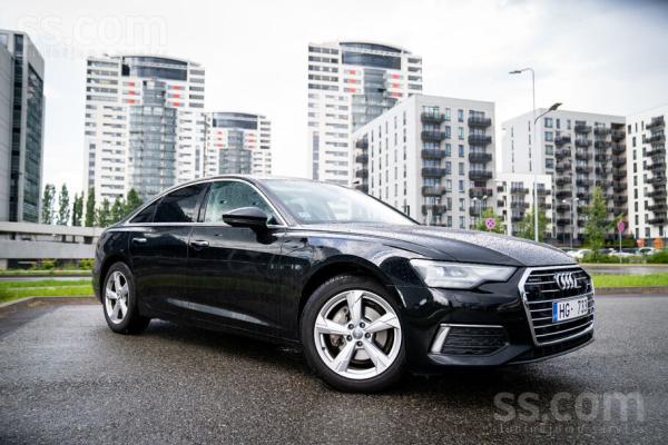 Black Audi A6 2021 in Valmiera, with an engine capacity of 2.00 L and mileage of 153 thousand km for 32500 €, photo 2 on AUTOMOTO.COM.LV