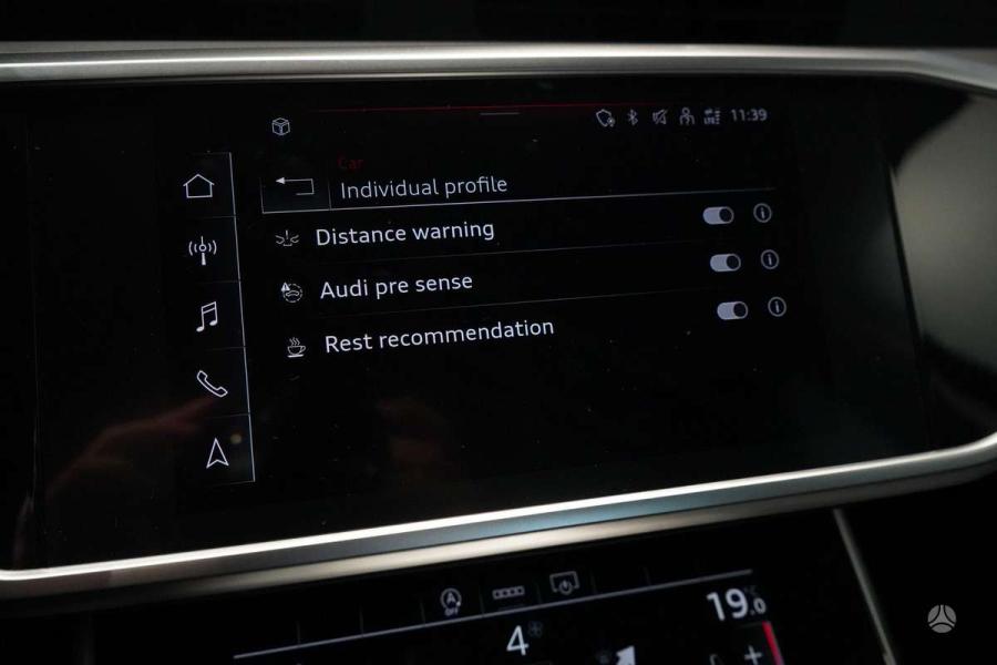 Melns Audi A6 2021 Viļņa, ar dzinēja tilpumu 1.97 L un nobraukumu 99 tūkst. km par 25900 €, foto 17 vietnē AUTOMOTO.COM.LV