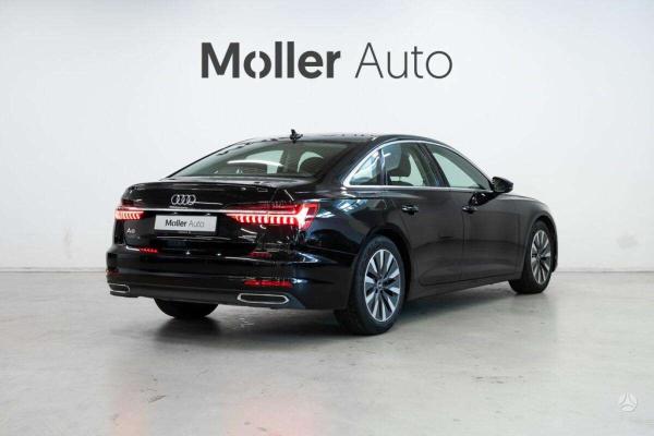 Black Audi A6 2021 in Vilnius, with an engine capacity of 2.00 L and mileage of 74 thousand km for 28500 €, photo 4 on AUTOMOTO.COM.LV
