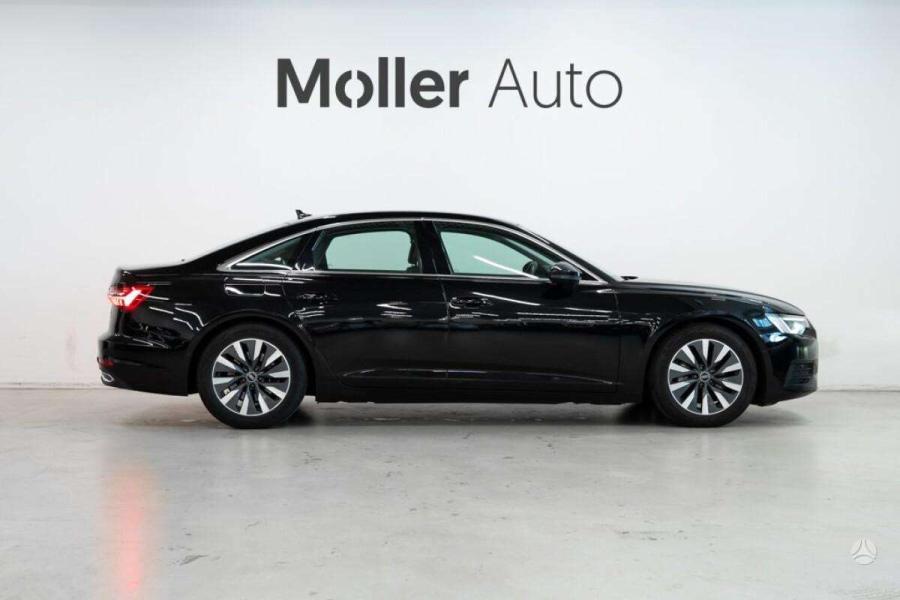 Black Audi A6 2021 in Vilnius, with an engine capacity of 2.00 L and mileage of 74 thousand km for 28500 €, photo 5 on AUTOMOTO.COM.LV