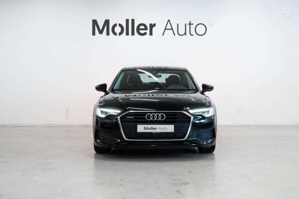 Black Audi A6 2021 in Vilnius, with an engine capacity of 2.00 L and mileage of 74 thousand km for 28500 €, photo 6 on AUTOMOTO.COM.LV