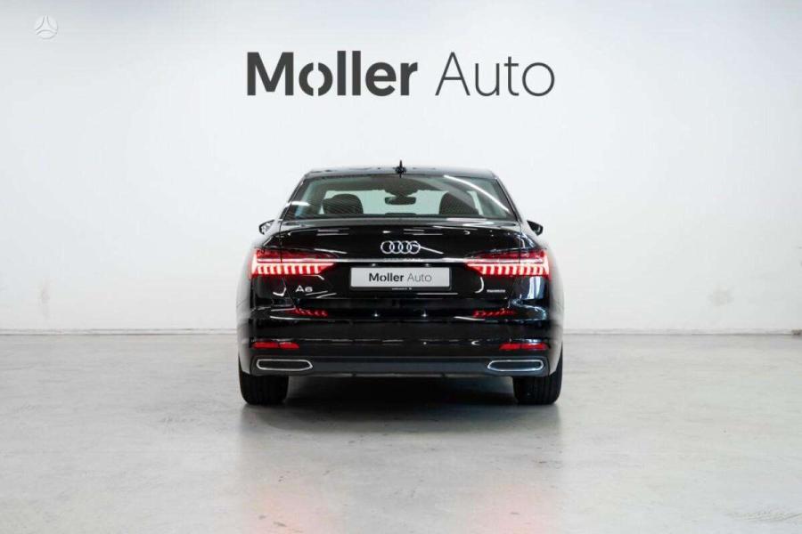 Black Audi A6 2021 in Vilnius, with an engine capacity of 2.00 L and mileage of 74 thousand km for 28500 €, photo 7 on AUTOMOTO.COM.LV