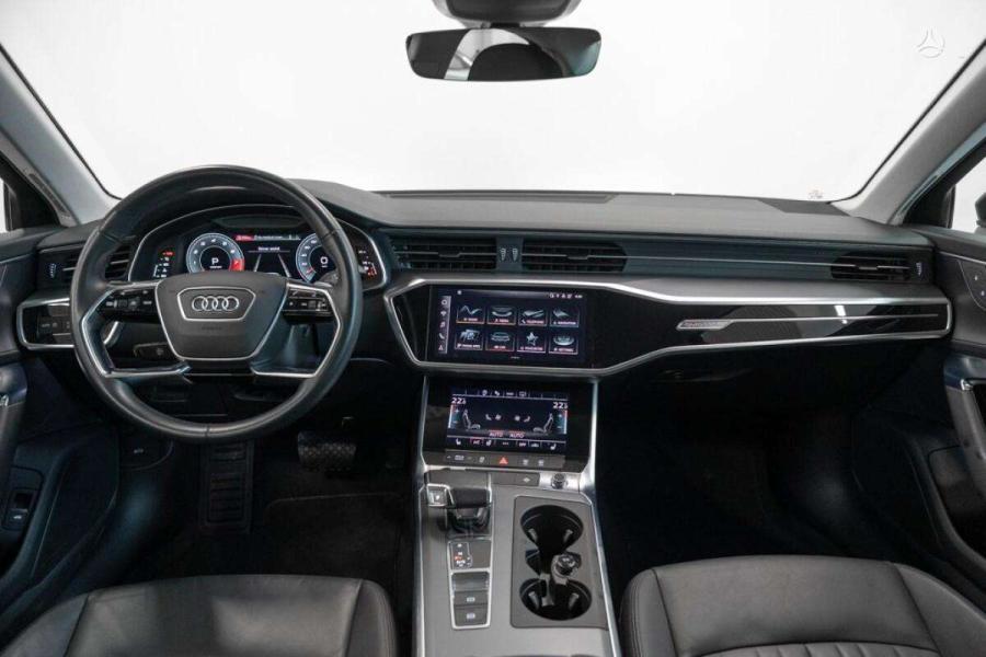Black Audi A6 2021 in Vilnius, with an engine capacity of 2.00 L and mileage of 74 thousand km for 28500 €, photo 9 on AUTOMOTO.COM.LV