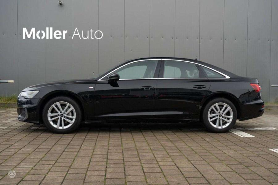 Black Audi A6 2022 in Vilnius, with an engine capacity of 2.00 L and mileage of 94 thousand km for 33550 €, photo 2 on AUTOMOTO.COM.LV