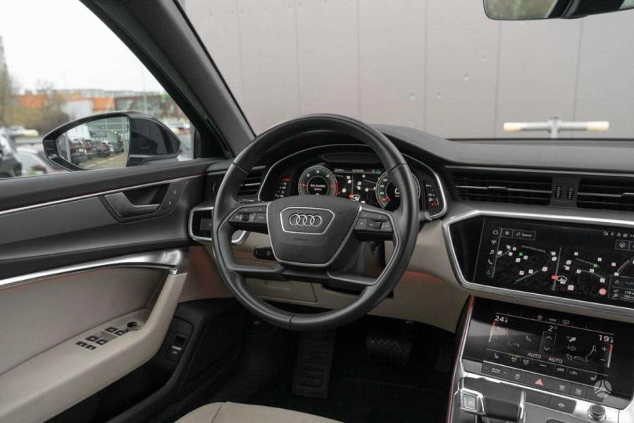Black Audi A6 2022 in Vilnius, with an engine capacity of 2.00 L and mileage of 94 thousand km for 33550 €, photo 12 on AUTOMOTO.COM.LV