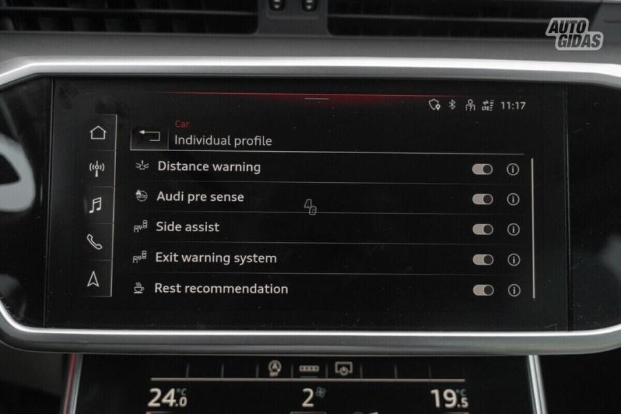 Черный Ауди А6 2022 в Вильнюс, объемом двигателя 2.00 л и пробегом 94 тыс. км за 33550 €, фото 17 на AUTOMOTO.COM.LV