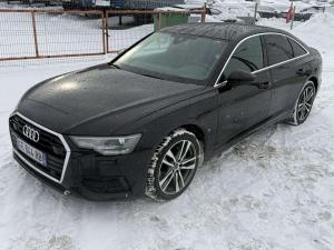 Black Audi A6 2022 in Vilnius, with an engine capacity of 2.00 L and mileage of 291 thousand km for 19250 €, photo 6 on AUTOMOTO.COM.LV