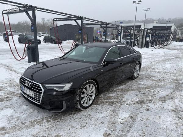 Black Audi A6 2022 in Kaunas, with an engine capacity of 2.00 L and mileage of 96 thousand km for 28750 €, photo 4 on AUTOMOTO.COM.LV