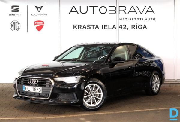 Black Audi A6 2022 in Riga, with an engine capacity of 2.00 L and mileage of 108 thousand km for 28700 €, photo 1 on AUTOMOTO.COM.LV