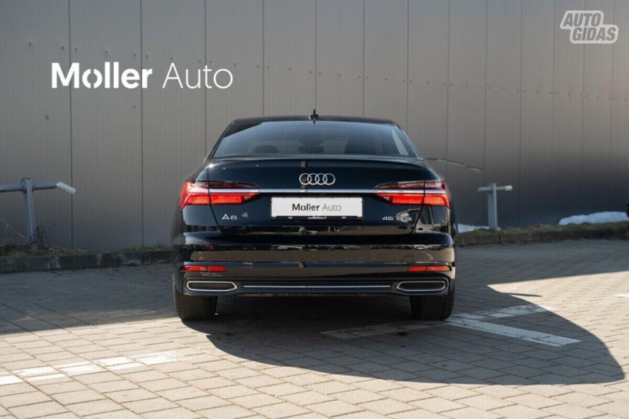 Black Audi A6 2022 in Vilnius, with an engine capacity of 2.00 L and mileage of 99 thousand km for 29850 €, photo 6 on AUTOMOTO.COM.LV