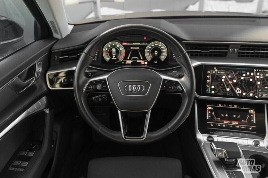 Black Audi A6 2022 in Vilnius, with an engine capacity of 2.00 L and mileage of 99 thousand km for 29850 €, photo 20 on AUTOMOTO.COM.LV