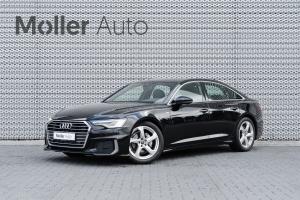 Black Audi A6 2022 in Marupe, with an engine capacity of 2.00 L and mileage of 88 thousand km for 29600 €, photo  on AUTOMOTO.COM.LV