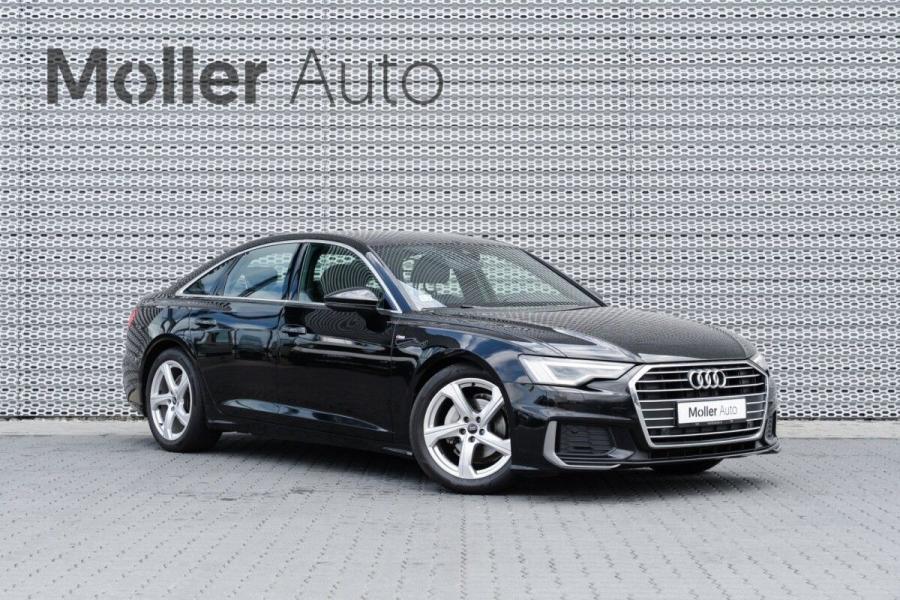 Black Audi A6 2022 in Marupe, with an engine capacity of 2.00 L and mileage of 88 thousand km for 29600 €, photo 3 on AUTOMOTO.COM.LV