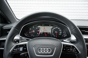 Black Audi A6 2022 in Marupe, with an engine capacity of 2.00 L and mileage of 88 thousand km for 29600 €, photo 15 on AUTOMOTO.COM.LV