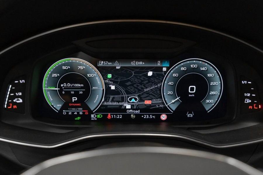 Melns Audi A6 2022 Viļņa, ar dzinēja tilpumu 2.00 L un nobraukumu 76 tūkst. km par 31950 €, foto 14 vietnē AUTOMOTO.COM.LV