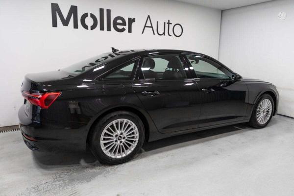 Black Audi A6 2022 in Vilnius, with an engine capacity of 2.00 L and mileage of 76 thousand km for 31950 €, photo 4 on AUTOMOTO.COM.LV
