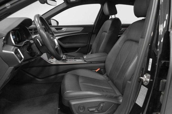 Black Audi A6 2022 in Vilnius, with an engine capacity of 2.00 L and mileage of 76 thousand km for 31950 €, photo 5 on AUTOMOTO.COM.LV