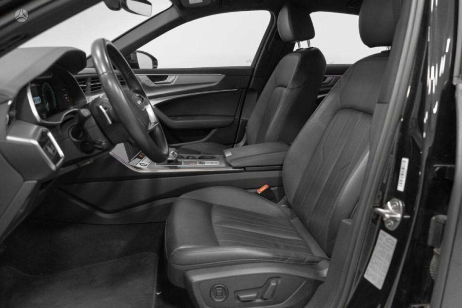 Black Audi A6 2022 in Vilnius, with an engine capacity of 2.00 L and mileage of 76 thousand km for 31950 €, photo 6 on AUTOMOTO.COM.LV