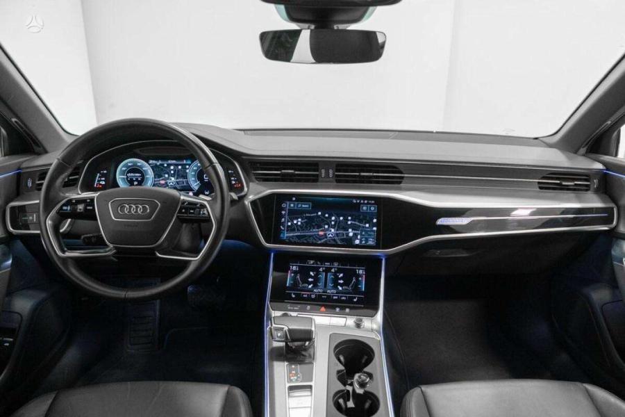 Black Audi A6 2022 in Vilnius, with an engine capacity of 2.00 L and mileage of 76 thousand km for 31950 €, photo 10 on AUTOMOTO.COM.LV