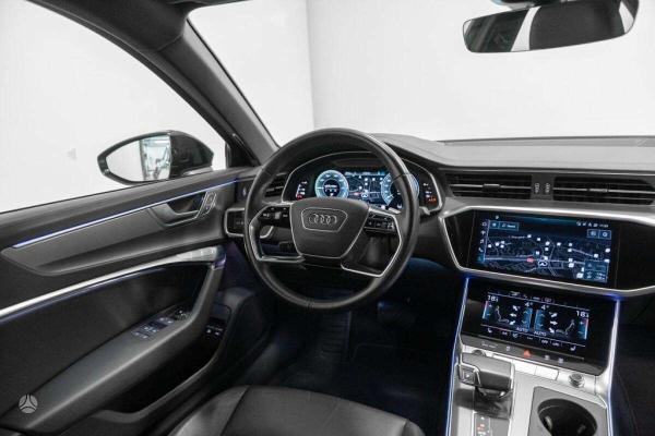 Black Audi A6 2022 in Vilnius, with an engine capacity of 2.00 L and mileage of 76 thousand km for 31950 €, photo 10 on AUTOMOTO.COM.LV