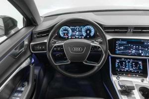 Black Audi A6 2022 in Vilnius, with an engine capacity of 2.00 L and mileage of 76 thousand km for 31950 €, photo 12 on AUTOMOTO.COM.LV