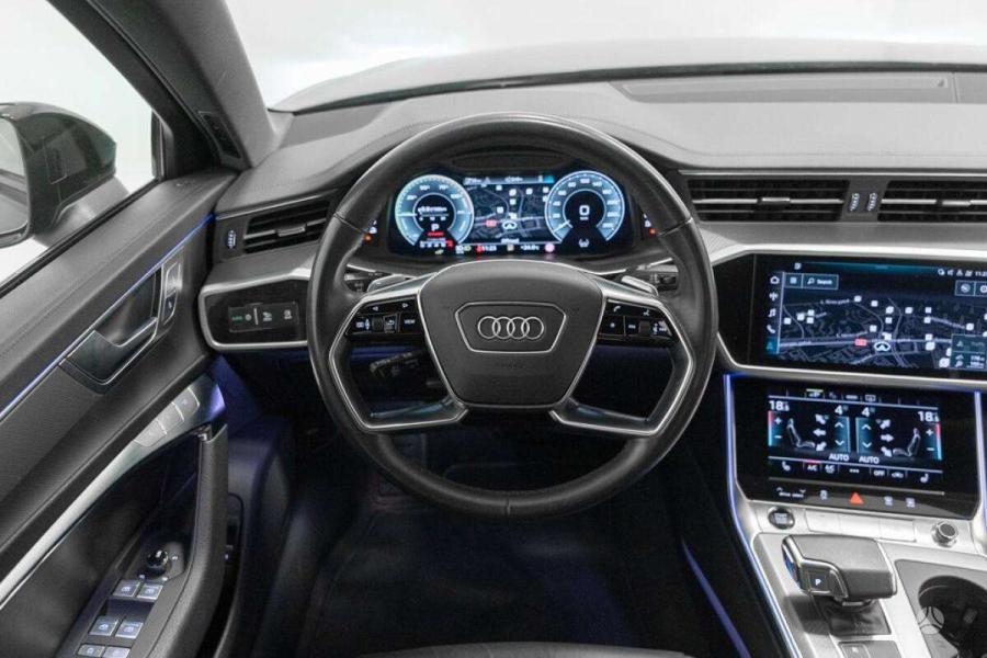 Black Audi A6 2022 in Vilnius, with an engine capacity of 2.00 L and mileage of 76 thousand km for 31950 €, photo 12 on AUTOMOTO.COM.LV
