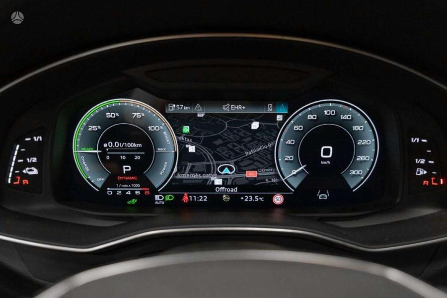 Black Audi A6 2022 in Vilnius, with an engine capacity of 2.00 L and mileage of 76 thousand km for 31950 €, photo 14 on AUTOMOTO.COM.LV