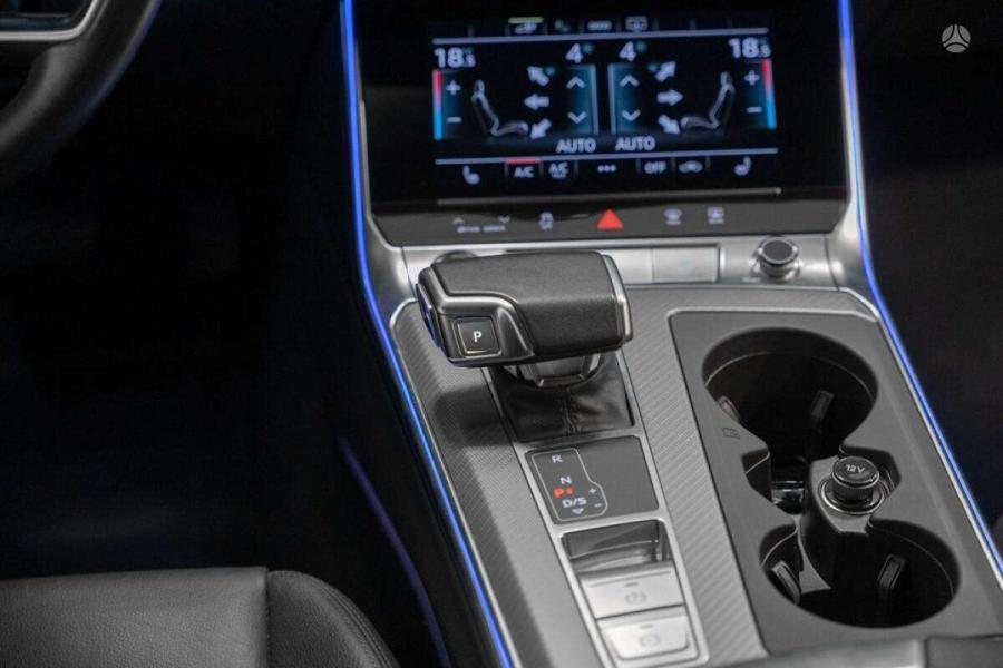 Black Audi A6 2022 in Vilnius, with an engine capacity of 2.00 L and mileage of 76 thousand km for 31950 €, photo 20 on AUTOMOTO.COM.LV