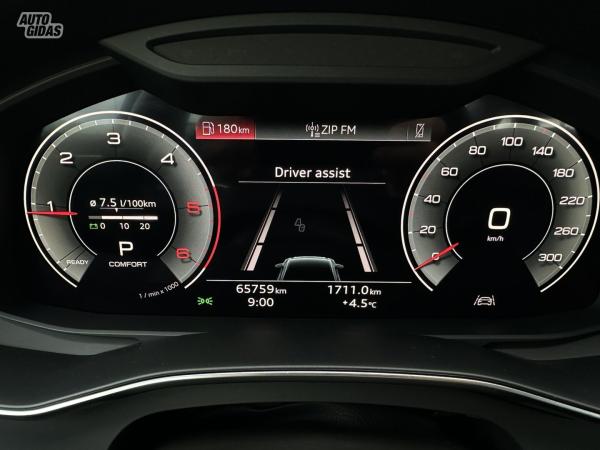 Black Audi A6 2023 in Avizieniai, with an engine capacity of 2.00 L and mileage of 66 thousand km for 32450 €, photo 7 on AUTOMOTO.COM.LV