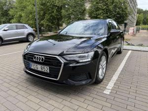 Black Audi A6 2023 in Vilnius, with an engine capacity of 1.98 L and mileage of 46 thousand km for 33500 €, photo  on AUTOMOTO.COM.LV