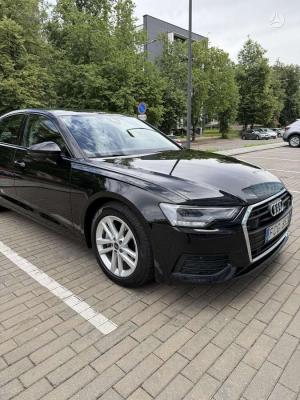 Black Audi A6 2023 in Vilnius, with an engine capacity of 1.98 L and mileage of 46 thousand km for 33500 €, photo 6 on AUTOMOTO.COM.LV
