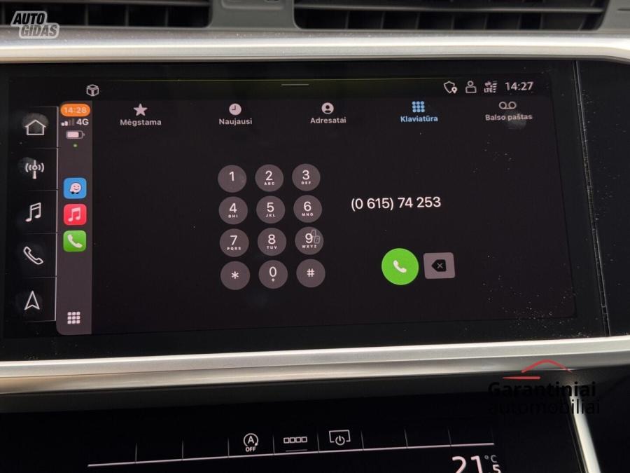 Melns Audi A6 2023 Avižieniai, ar dzinēja tilpumu 2.00 L un nobraukumu 68 tūkst. km par 29950 €, foto 16 vietnē AUTOMOTO.COM.LV