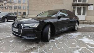 Black Audi A6 2024 in Vilnius, with an engine capacity of 1.97 L and mileage of 27 thousand km for 38000 €, photo 7 on AUTOMOTO.COM.LV