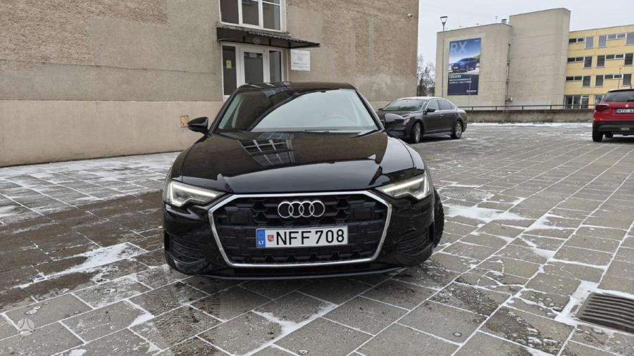 Black Audi A6 2024 in Vilnius, with an engine capacity of 1.97 L and mileage of 27 thousand km for 38000 €, photo 11 on AUTOMOTO.COM.LV