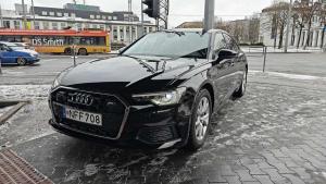 Black Audi A6 2024 in Vilnius, with an engine capacity of 1.97 L and mileage of 27 thousand km for 38000 €, photo 12 on AUTOMOTO.COM.LV
