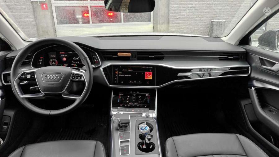 Black Audi A6 2024 in Vilnius, with an engine capacity of 1.97 L and mileage of 27 thousand km for 38000 €, photo 15 on AUTOMOTO.COM.LV